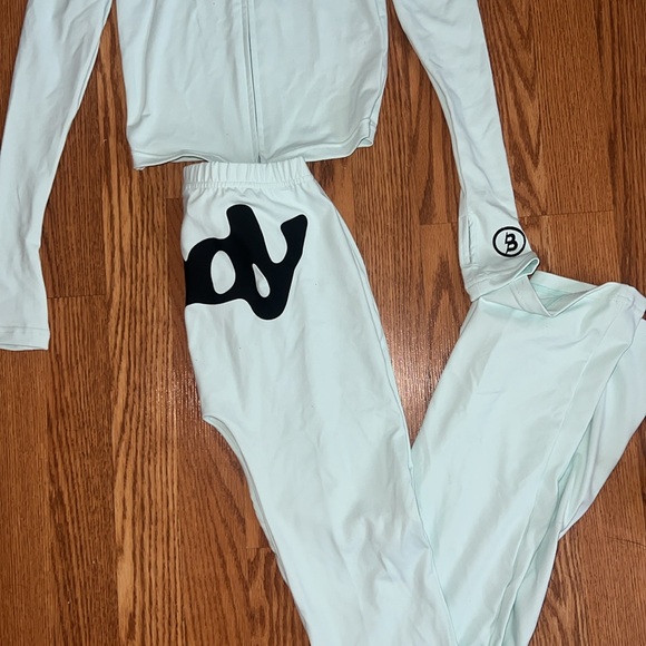 body by raven | Pants & Jumpsuits | Body By Raven Body Basics Ice Blue ...